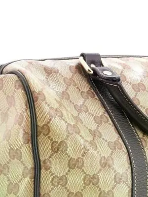 Gucci Joy Boston Bag Gg Coated Canvas Large Satchel
