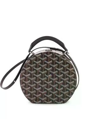 Goyard Alto Hatbox Bag Coated Canvas Satchel - Black