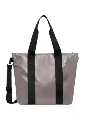 Rains Crinkled-finish Tote Bag - Grey