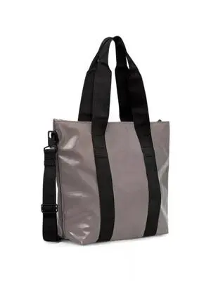 Rains Crinkled-finish Tote Bag - Grey