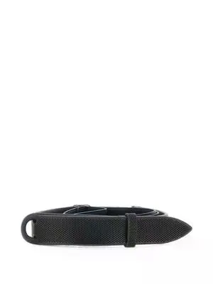 Orciani Nobuckle Bull Soft Laser-perforated Belt - Black