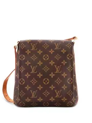 LOUIS VUITTON Musette Salsa Handbag Monogram Canvas Pm Shoulder Bag - White