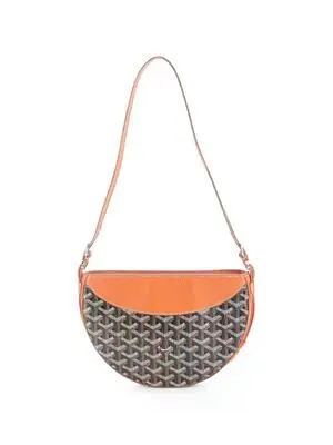 Goyard Coated Canvas And Leather Hirondelle Shoulder Bag - Brown