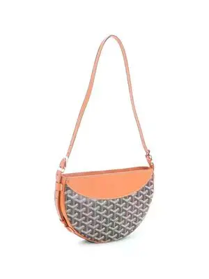 Goyard Coated Canvas And Leather Hirondelle Shoulder Bag - Brown