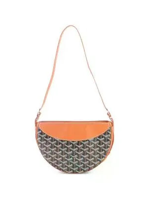 Goyard Goyard Coated Canvas And Leather Hirondelle Shoulder Bag Brown