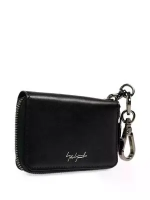 Yohji Yamamoto Leather Pouch Keychain - Black