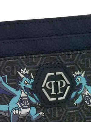 Philipp Plein Dragons Monogram Card Holder