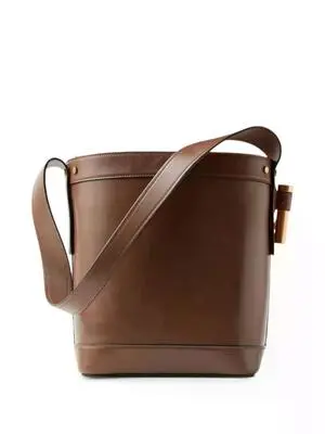 Versace Pivot Small Leather Bucket Bag