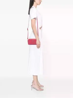 Prada Saffiano Mini Double Zip Camera Cross Body Bag