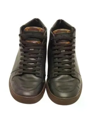 LOUIS VUITTON Line Up Monogram High-top Sneakers - Black