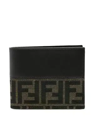 Fendi Logo-plaque Bifold Wallet - Brown