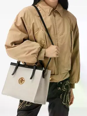 Versace Rivière Canvas Tote - Neutrals