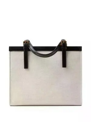 Versace Rivière Canvas Tote - Neutrals