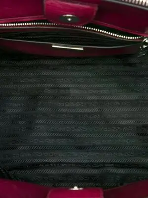 Prada 2010-2026 Glace Calf Twin Pocket Double Handle Satchel