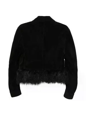 A.N.G.E.L.O. VINTAGE CULT 2000s Shearling-trim Suede Coat