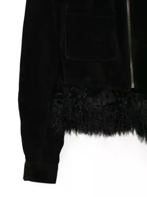 A.N.G.E.L.O. VINTAGE CULT 2000s Shearling-trim Suede Coat