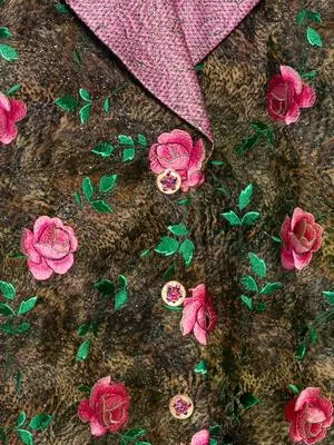 A.N.G.E.L.O. VINTAGE CULT 1980s Floral-embroidered Coat