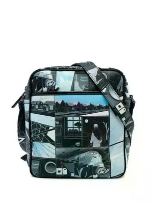 Prada Vitello Comic Print Messenger Bag