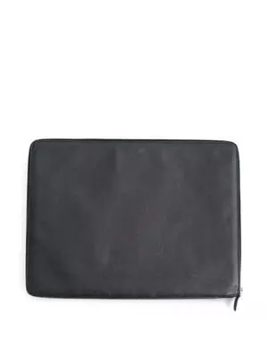 Balenciaga Logo Zipped Portfolio Pouch