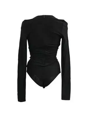 Alexandre Vauthier Gathered V-neck Bodysuit
