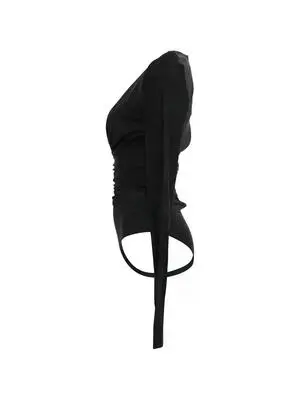 Alexandre Vauthier Gathered V-neck Bodysuit
