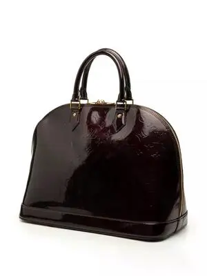 LOUIS VUITTON 2010 Monogram Vernis Alma Gm Handbag - Purple