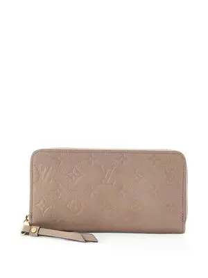 LOUIS VUITTON Zippy Wallet Monogram Empreinte Leather Small Wallets - Neutrals