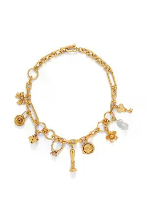Marc Jacobs Love Letter Statement Necklace - Gold