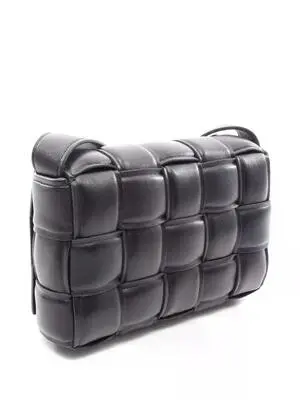 Bottega Veneta 2015-2026 Nappa Intrecciato Padded Cassette Crossbody Bag - Black