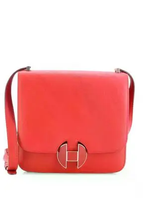 Hermès 2002 Evercolor 20 Shoulder Bag - Red