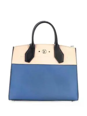 LOUIS VUITTON City Steamer Handbag Leather Mm Tote Bag