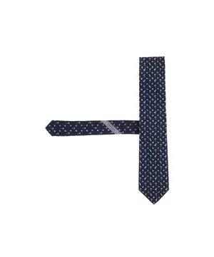 FERRAGAMO Printed Neck Tie - Navy