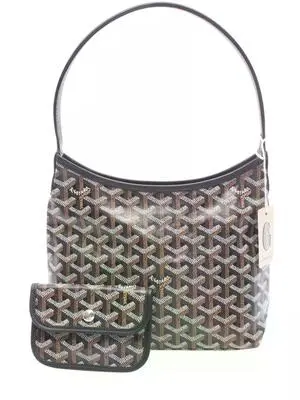 Goyard 2000-2026 Goyardine Mini Boheme Hobo Shoulder Bag - Black