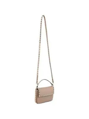 Valentino Garavani Rockstud Grainy Calfskin Pouch