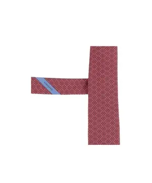 FERRAGAMO Jacquard Pointed Tip Neck Tie