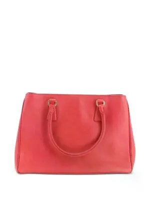 Prada Saffiano Leather Medium Tote Bag - Red