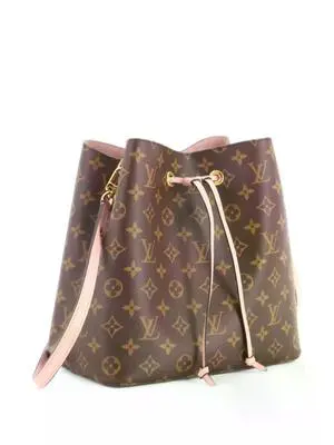LOUIS VUITTON Neonoe Handbag Monogram Canvas With Leather Mm Bucket Bag