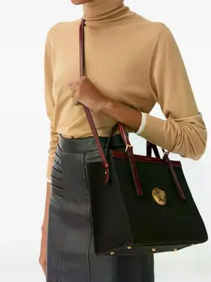 Versace Rivière Canvas Tote - Black
