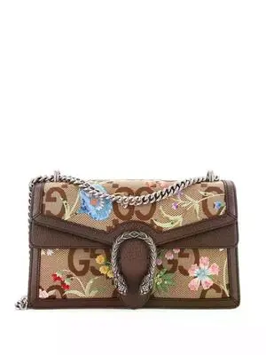 Gucci Dionysus Bag Embroidered Jumbo Gg Canvas Small Shoulder Bag