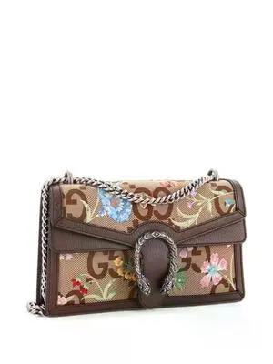 Gucci Dionysus Bag Embroidered Jumbo Gg Canvas Small Shoulder Bag
