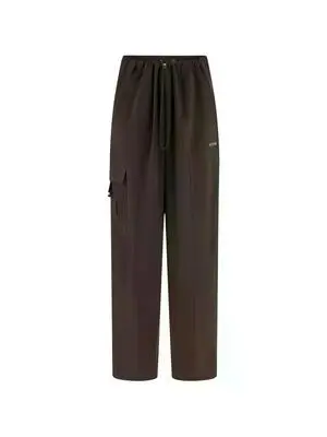 Guess Wide-leg Cargo Pants - Brown