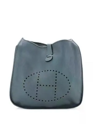 Hermès Evelyne Bag Gen Iii Clemence Tgm Crossbody Bag - Blue