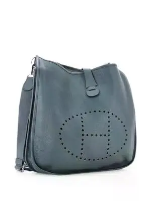 Hermès Evelyne Bag Gen Iii Clemence Tgm Crossbody Bag - Blue