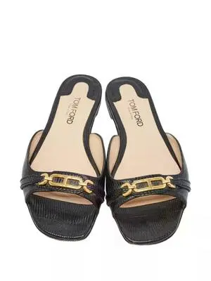 TOM FORD Whitney Flat Sandals - Black