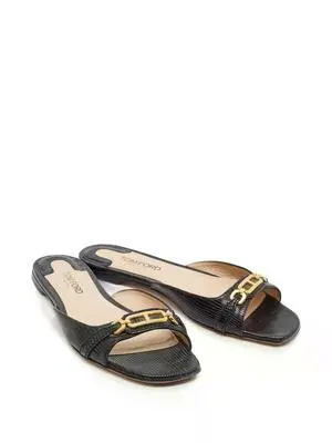TOM FORD Whitney Flat Sandals - Black