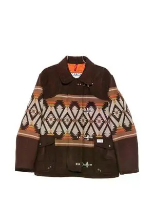 FAY Geometric-pattern Toggle-fastening Jacket