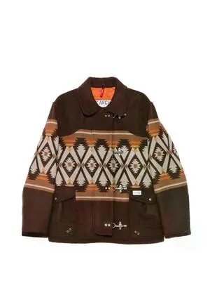 FAY Geometric-pattern Toggle-fastening Jacket