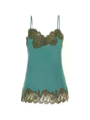 Gold Hawk Marilyn Bias Lace-trim Top
