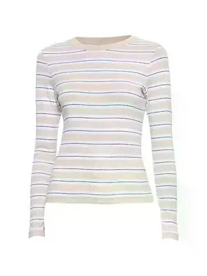 Enza Costa Striped Long-sleeve T-shirt