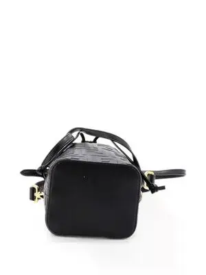 Fendi Mon Tresor Zucca Embossed Leather Mini Bucket Bag